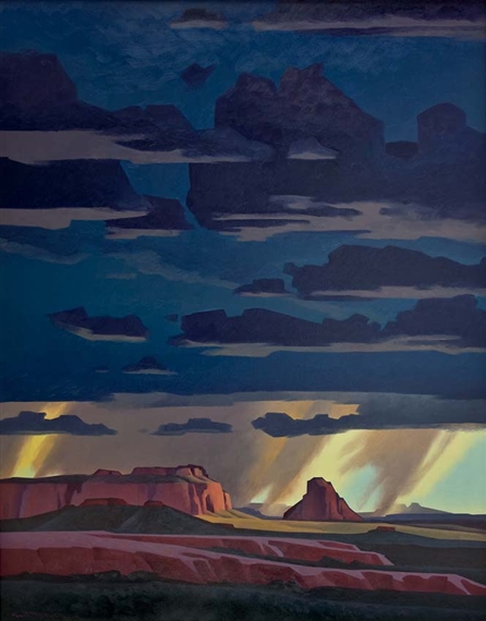 Ed Mell | Distant Rain (1988) | MutualArt