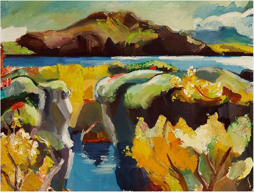 Gunnlaugur Blöndal | Landscape, Iceland (1954) | MutualArt