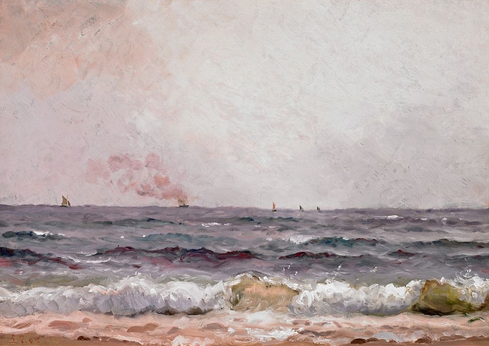 Laurits Regner Tuxen | Along the coast at Skagen (1905) | MutualArt