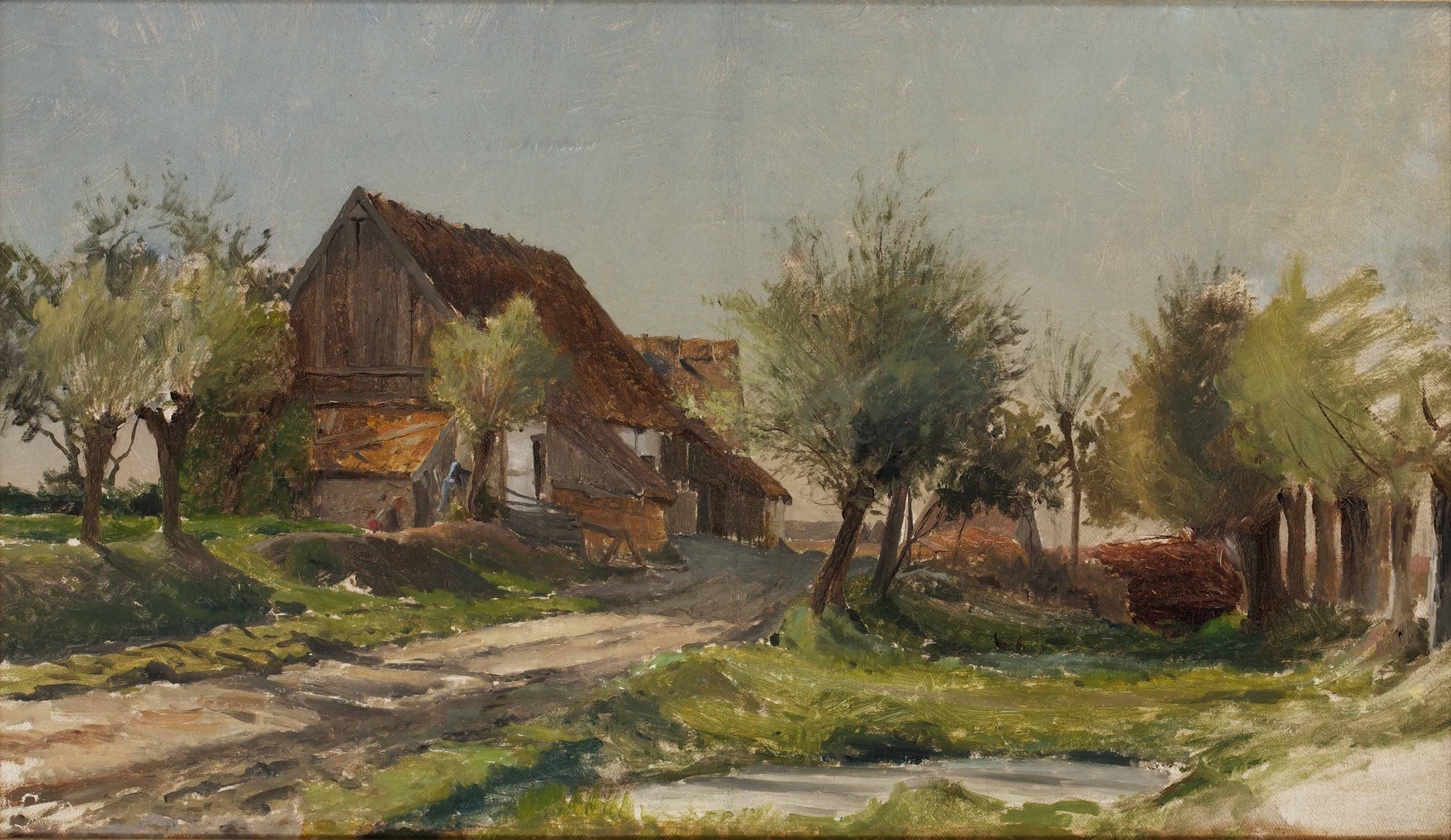 Gustaf Rydberg | Skånsk bondgård | MutualArt