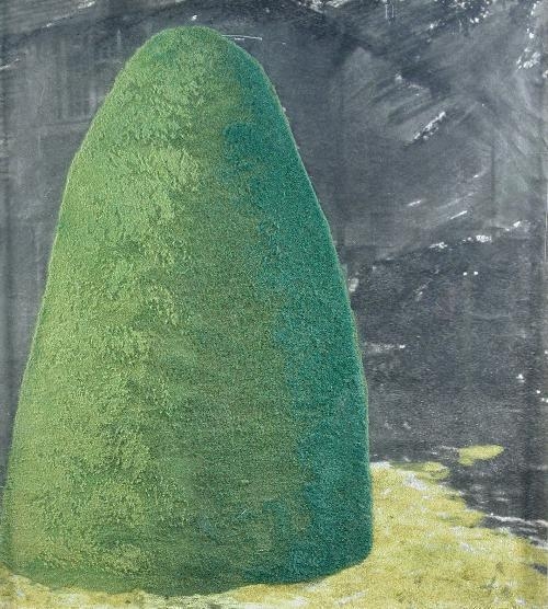 Ivor Abrahams | Suburban Shrub collage | MutualArt