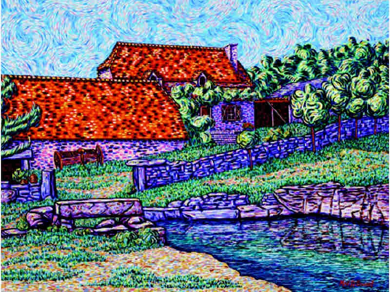 Max R. Scharf | MUSEE DE PLEIN AIR II (Farm scene-Du Quercy, France ...