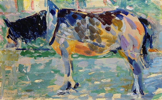 Theodor Werner | Pferd im Gespann (1911) | MutualArt