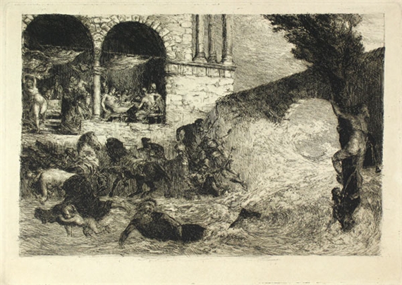 Albert Welti | Die Sintflut (1895) | MutualArt
