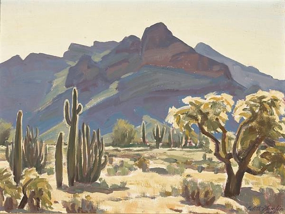 Edith Anne Hamlin | Cactus Country (1941) | MutualArt