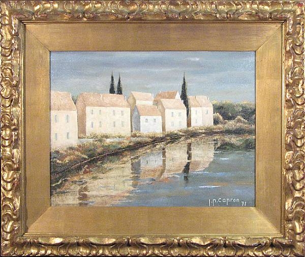 Jean-Pierre Capron | A Village on a Lake (1971) | MutualArt