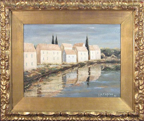 Jean-Pierre Capron | A Village on a Lake (1971) | MutualArt