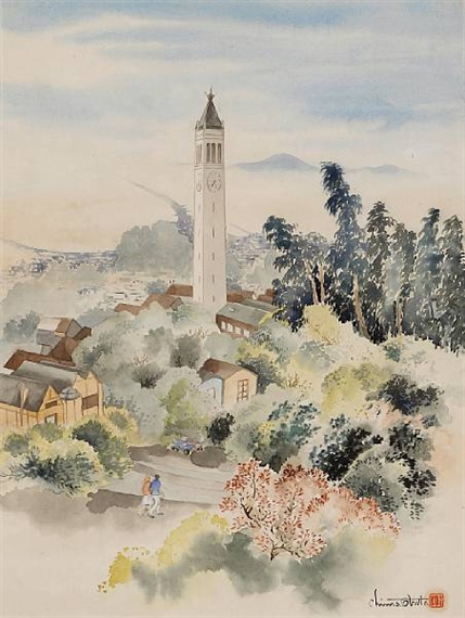 Chiura Obata | University of California, Berkeley (Circa 1930) | MutualArt