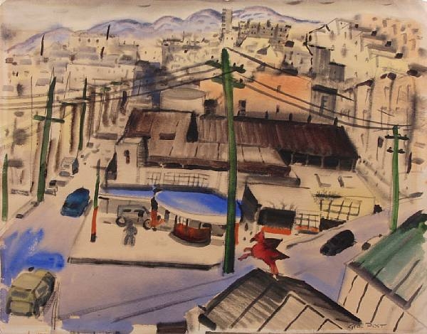 George Booth Post | Townscape | MutualArt