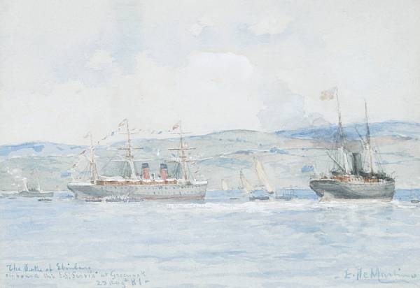 Edoardo de Martino | 'The Duke of Edinburgh on board the SS Servia at ...