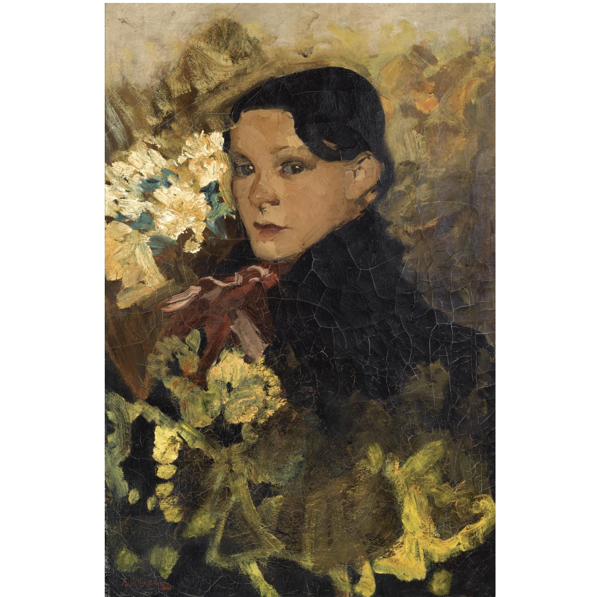 George Hendrik Breitner | a flower girl | MutualArt