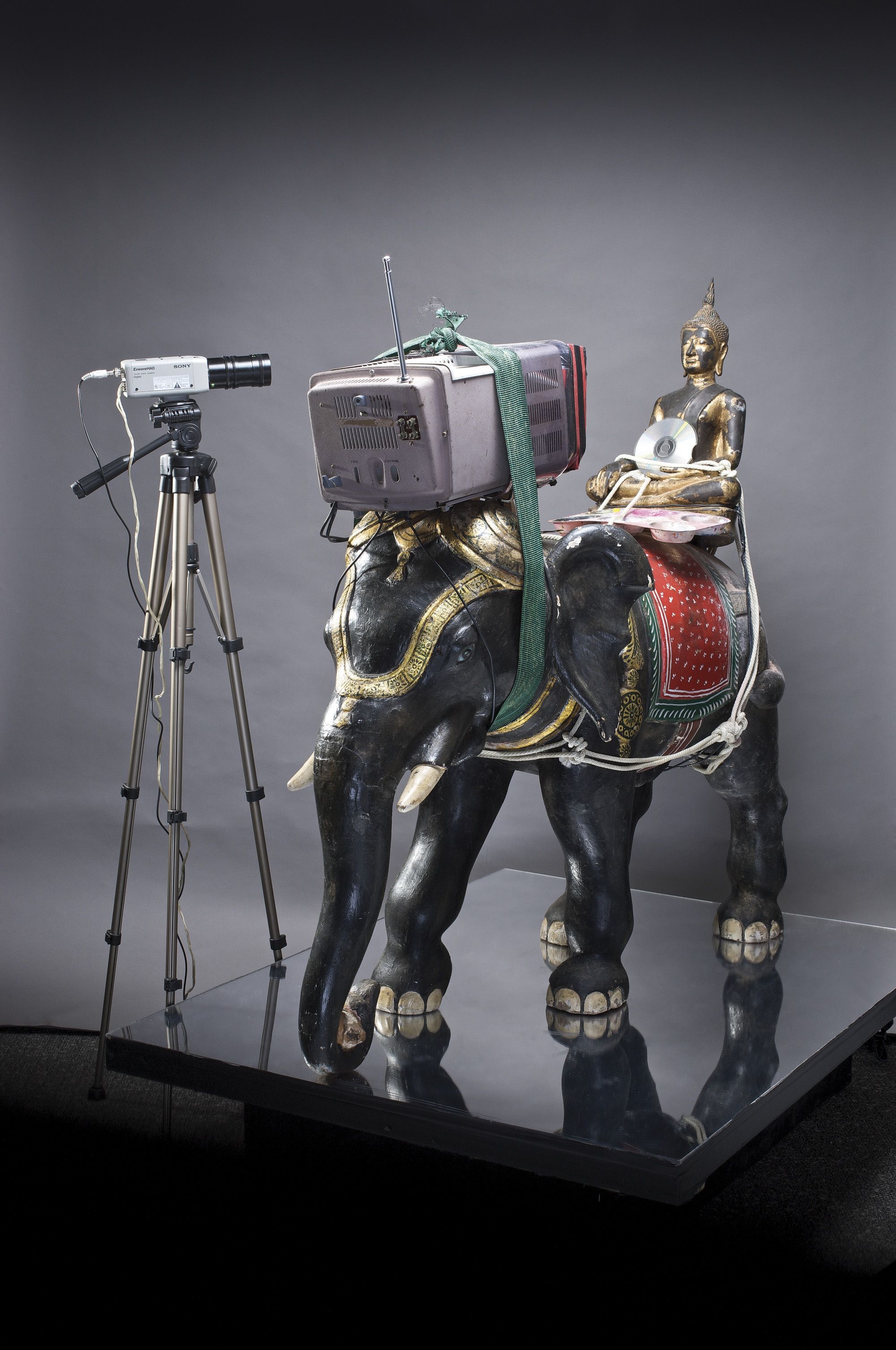 Nam June Paik | Watching Buddha | MutualArt