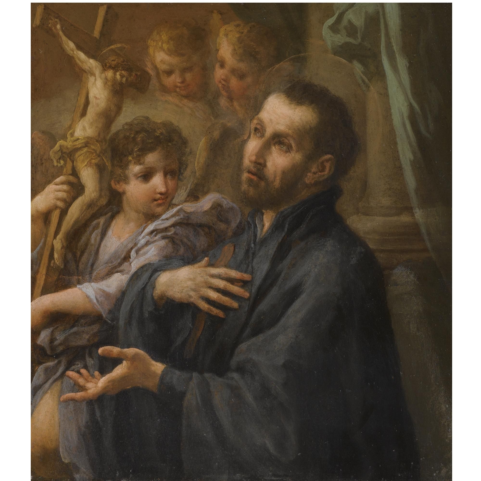 Sebastiano Conca | The Holy Family with Saint John the Baptist | MutualArt