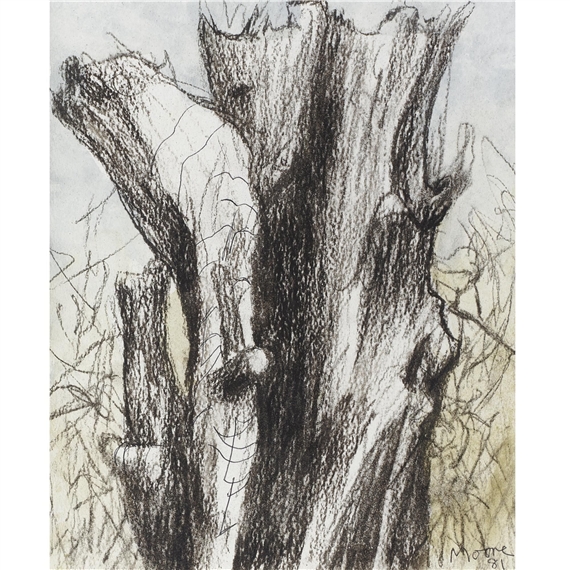 Henry Moore | Tree Trunk | MutualArt