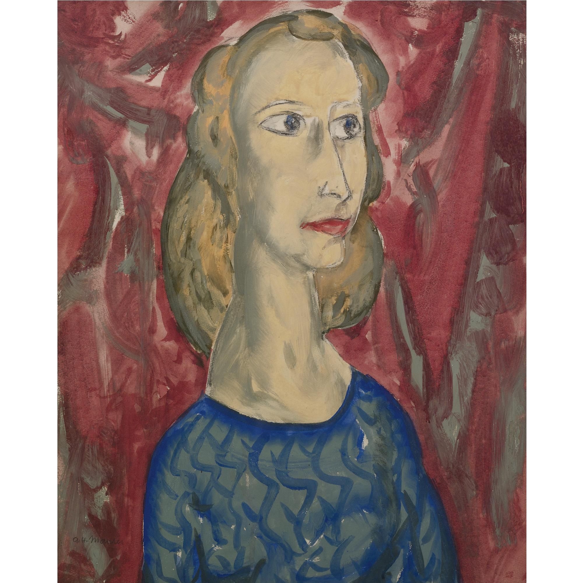 Alfred Maurer | Tree Lined Street in Summer | MutualArt