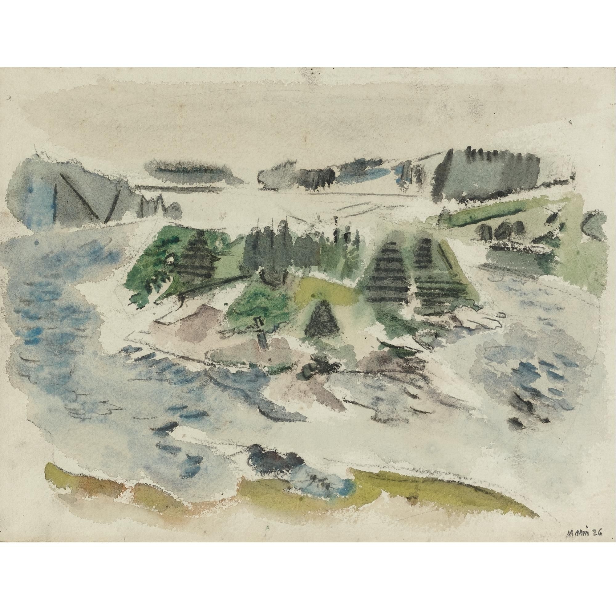 John Marin | Marin Island No. I, Small Point-Maine | MutualArt