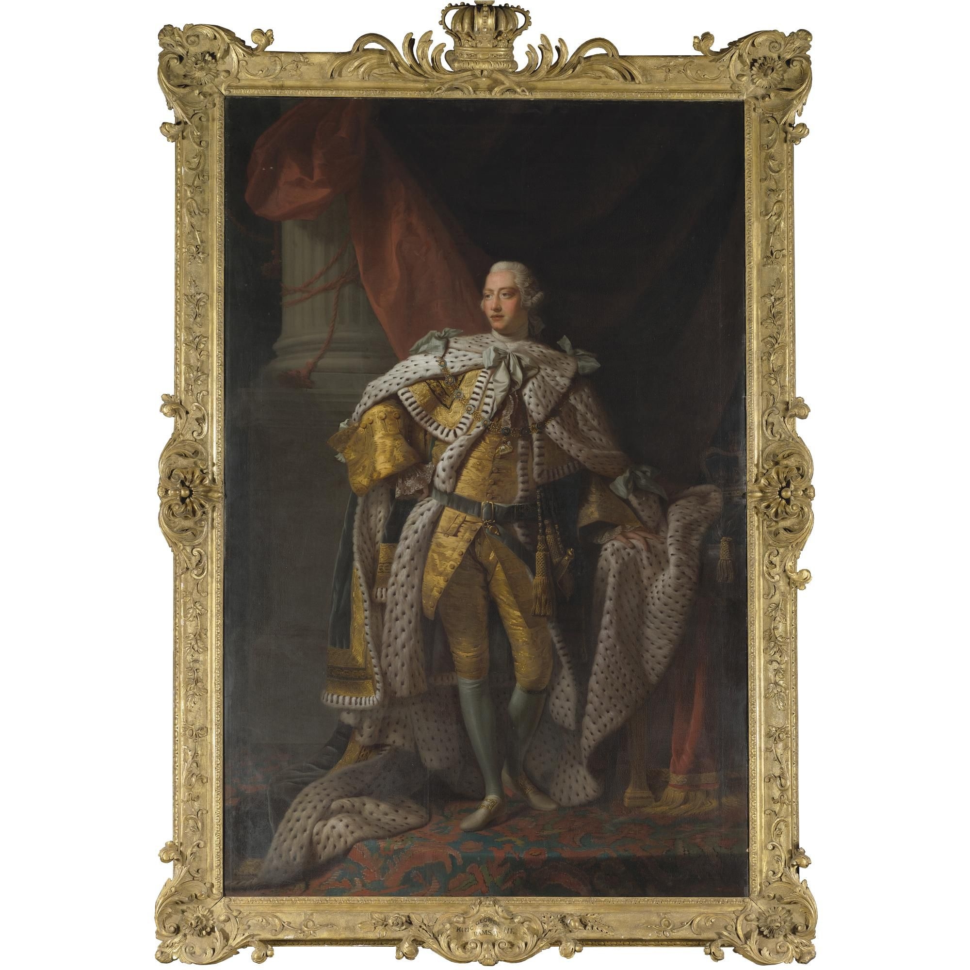 Allan Ramsay | Portrait of King George III in Coronation Robes | MutualArt