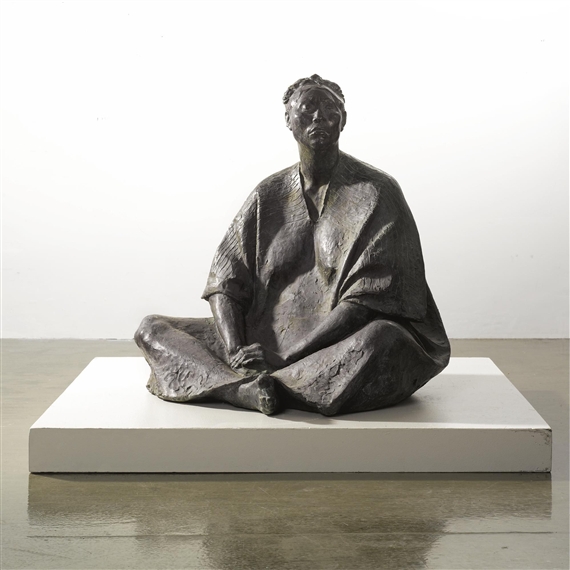 Francisco Zuñiga | Yalalteca Sentada en el Suelo (1975) | MutualArt