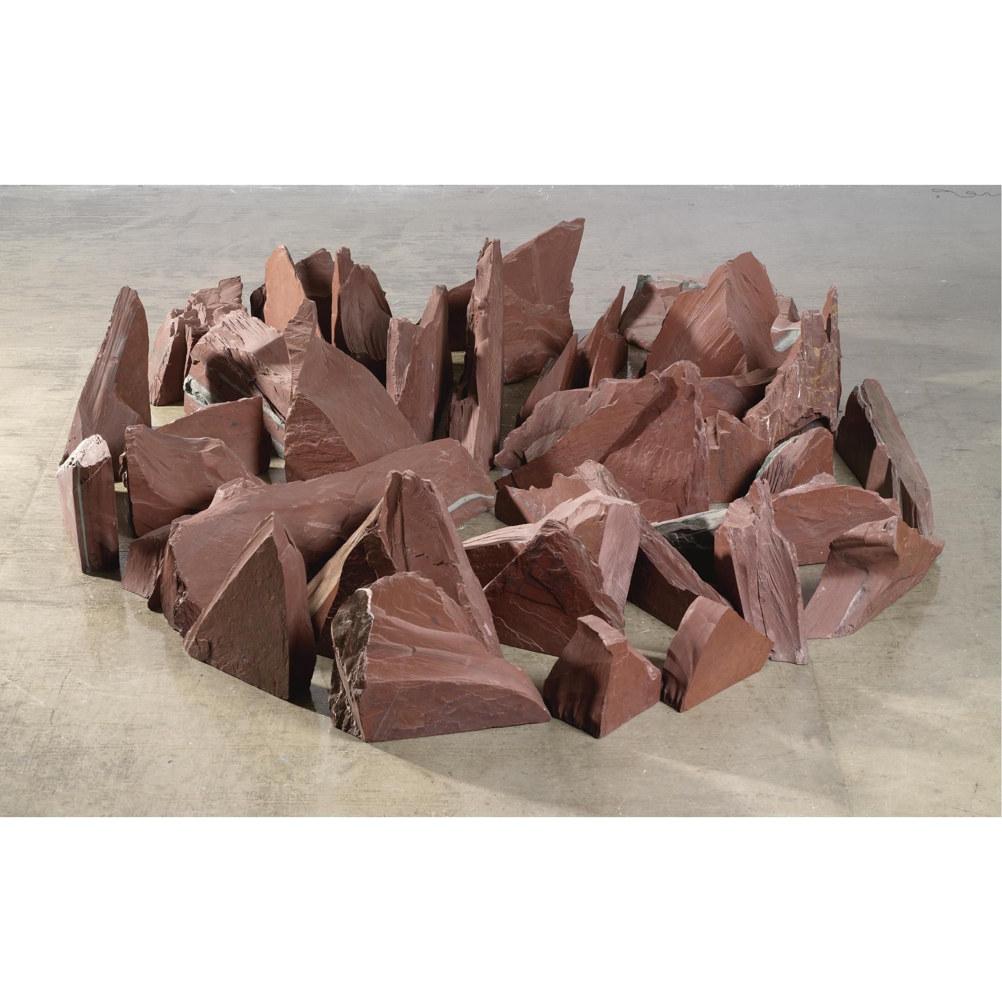 Richard Long | Standing Red Slate Circle (1985) | MutualArt