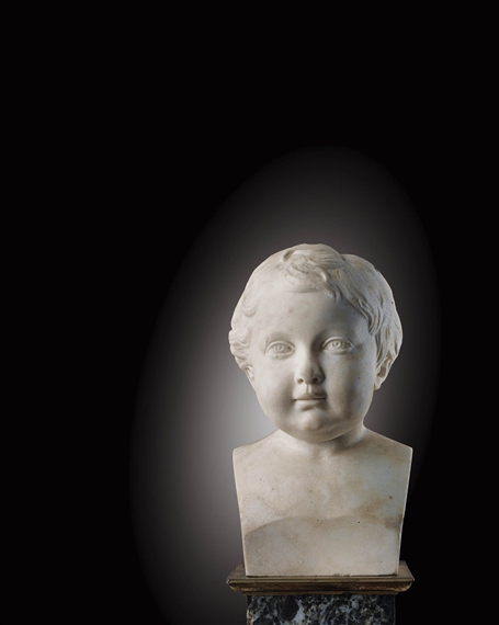 Pierre Julien | Pierre Julien (1731-1804), Buste d'enfant en marbre ...