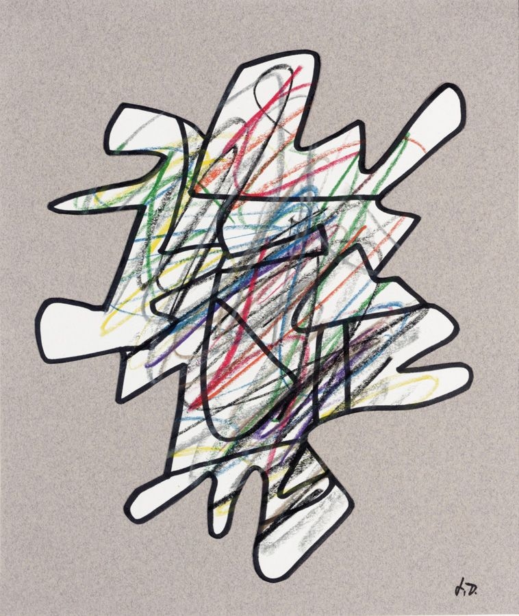 Jean Dubuffet | PORTRAIT DE FEMME VÊTUE DE ROUGE (1974) | MutualArt