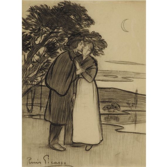 Picasso Pablo | El Beso (1898) | MutualArt