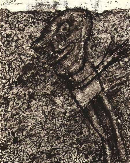 Jean Dubuffet | PERSONNAGE DANS UN PAYSAGE | MutualArt
