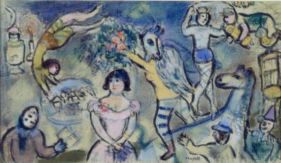 Marc Chagall | LES ARLEQUINS (1938) | MutualArt