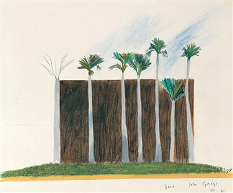 David Hockney | signed with the initials, titled and dated 68 coloured ...