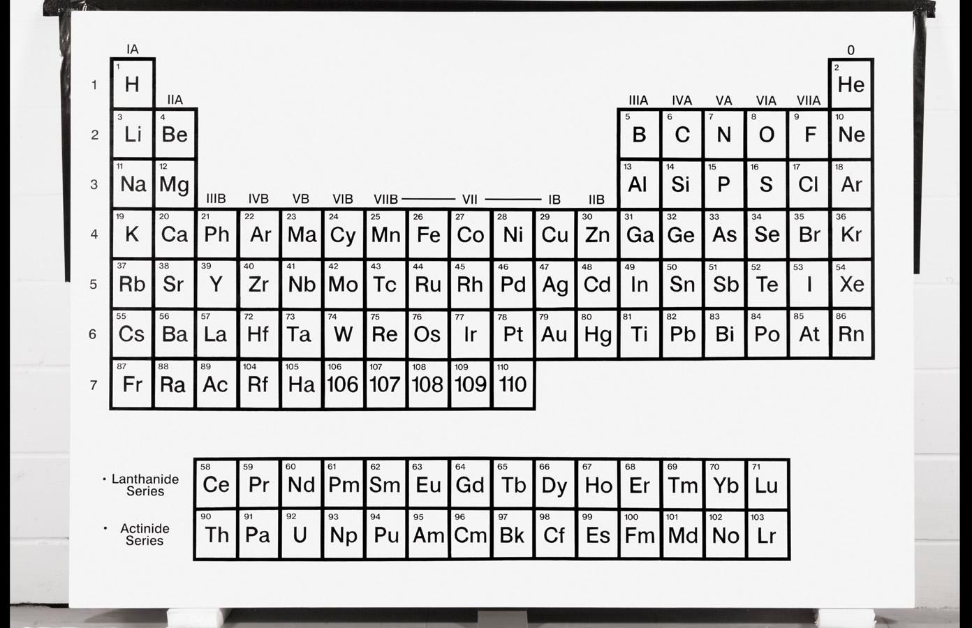 Damien Hirst | WHITE PERIODIC TABLE (2004) | MutualArt