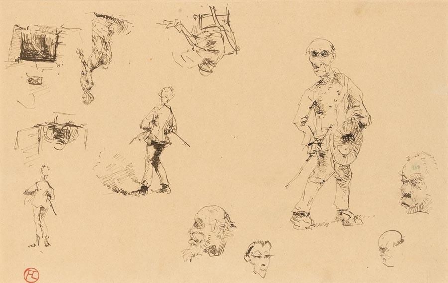 Henri de Toulouse-Lautrec | GROUP OF DRAWINGS | MutualArt