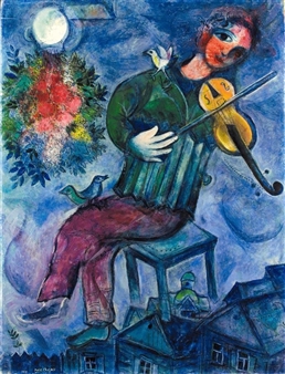 Marc Chagall | LE VIOLONISTE BLEU | MutualArt