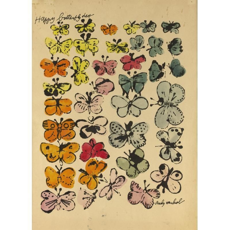 Andy Warhol | HAPPY BUTTERFLY DAY | MutualArt