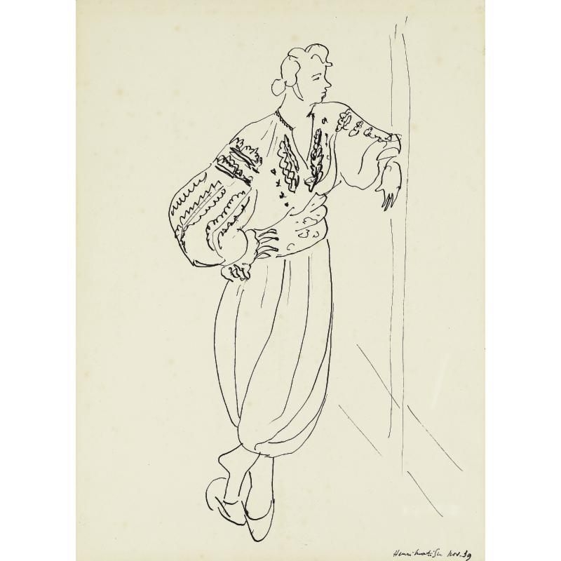 Henri Matisse | LA BLOUSE ROUMAINE - ODALISQUE DEBOUT | MutualArt