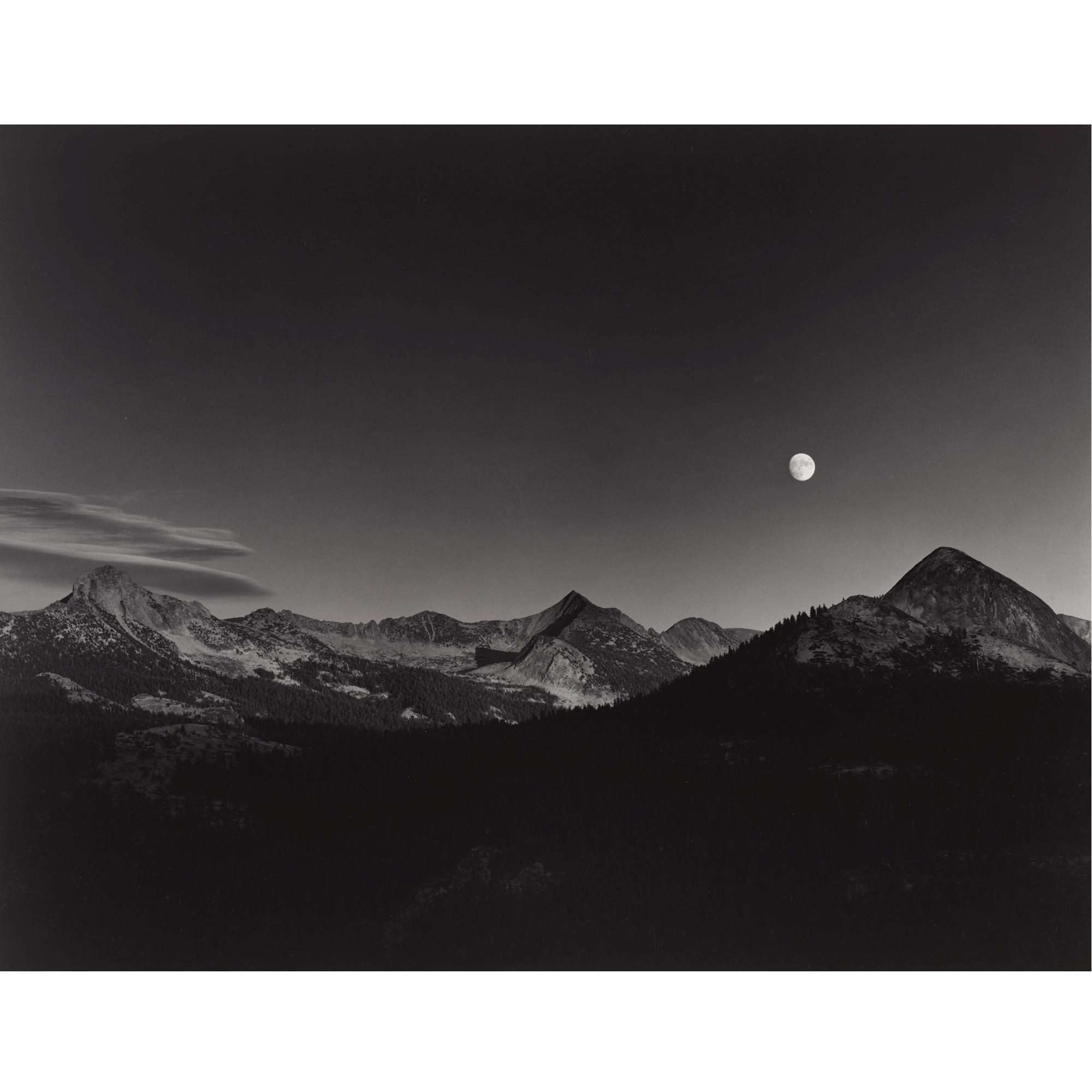 Ansel Adams | 'moonrise from glacier point, yosemite national park ...