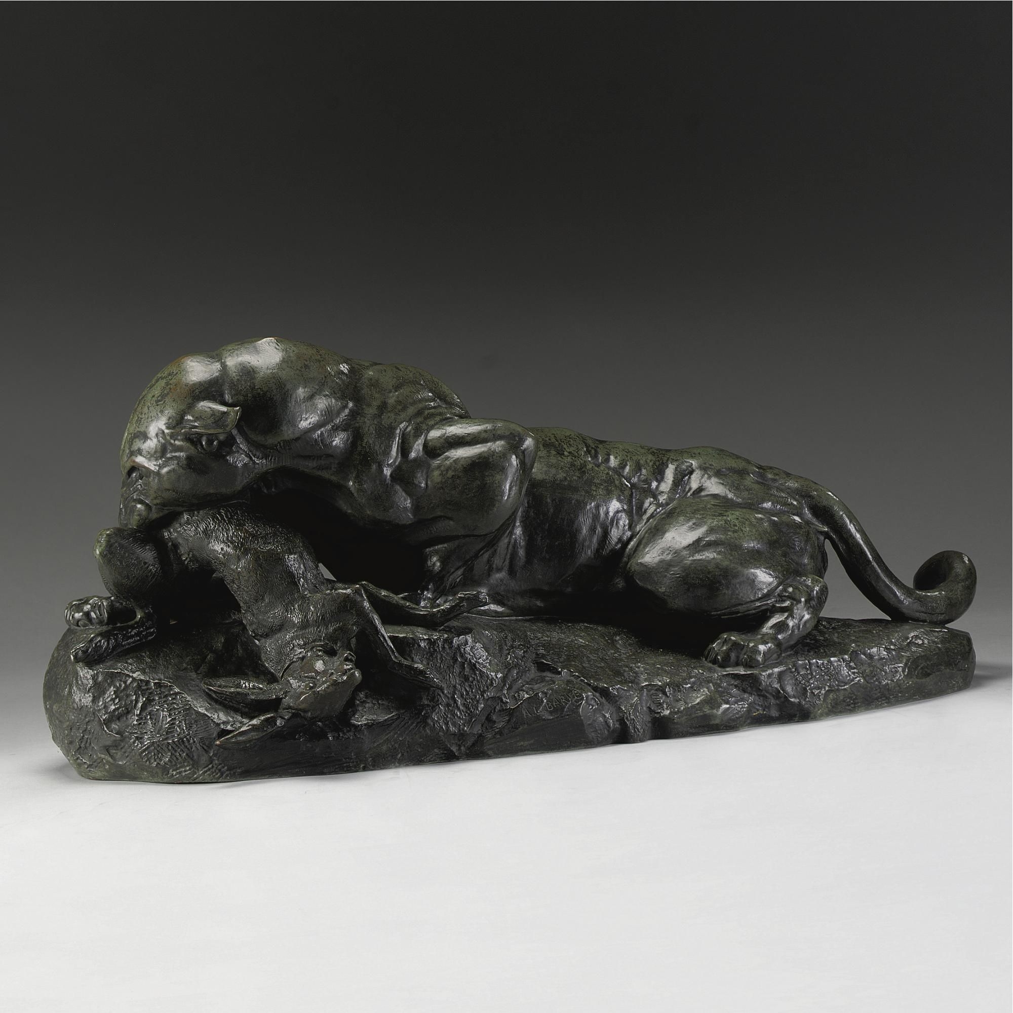Jaguar Devouring A Hare Antoine Louis Barye