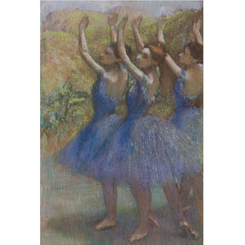 Edgar Degas | TROIS DANSEUSES JUPES VIOLETTES (Circa 1896) | MutualArt