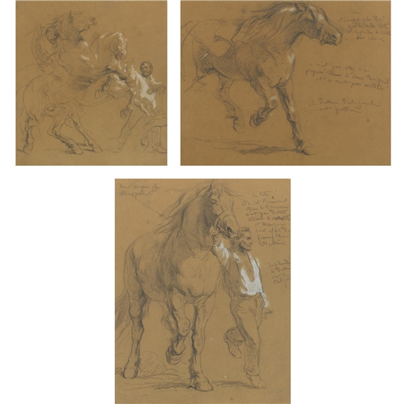 Rosa Bonheur | Studies for The Horse Fair | MutualArt