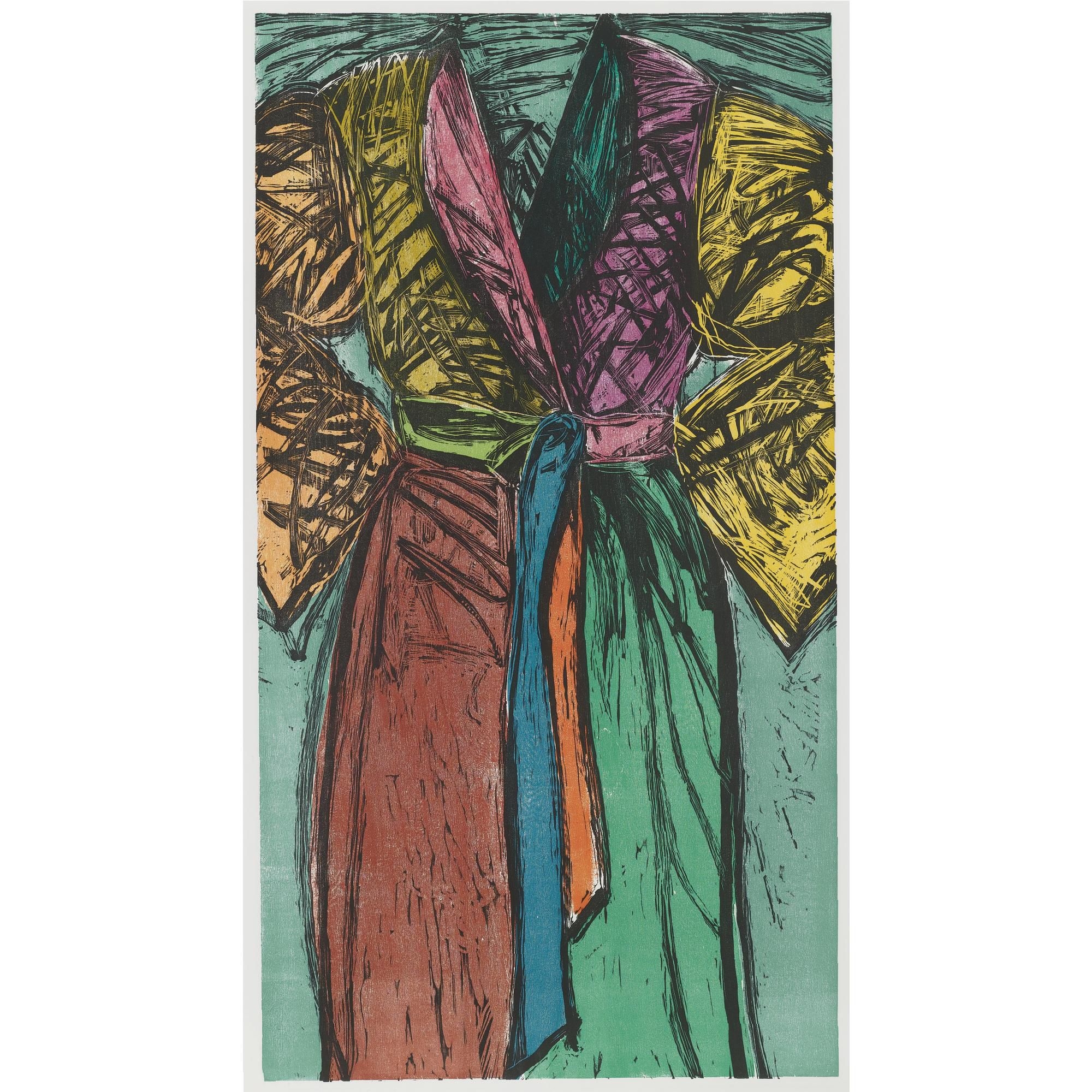 Jim Dine | Fourteen Color Woodcut Bathrobe (D'oench & Feinberg 112 ...