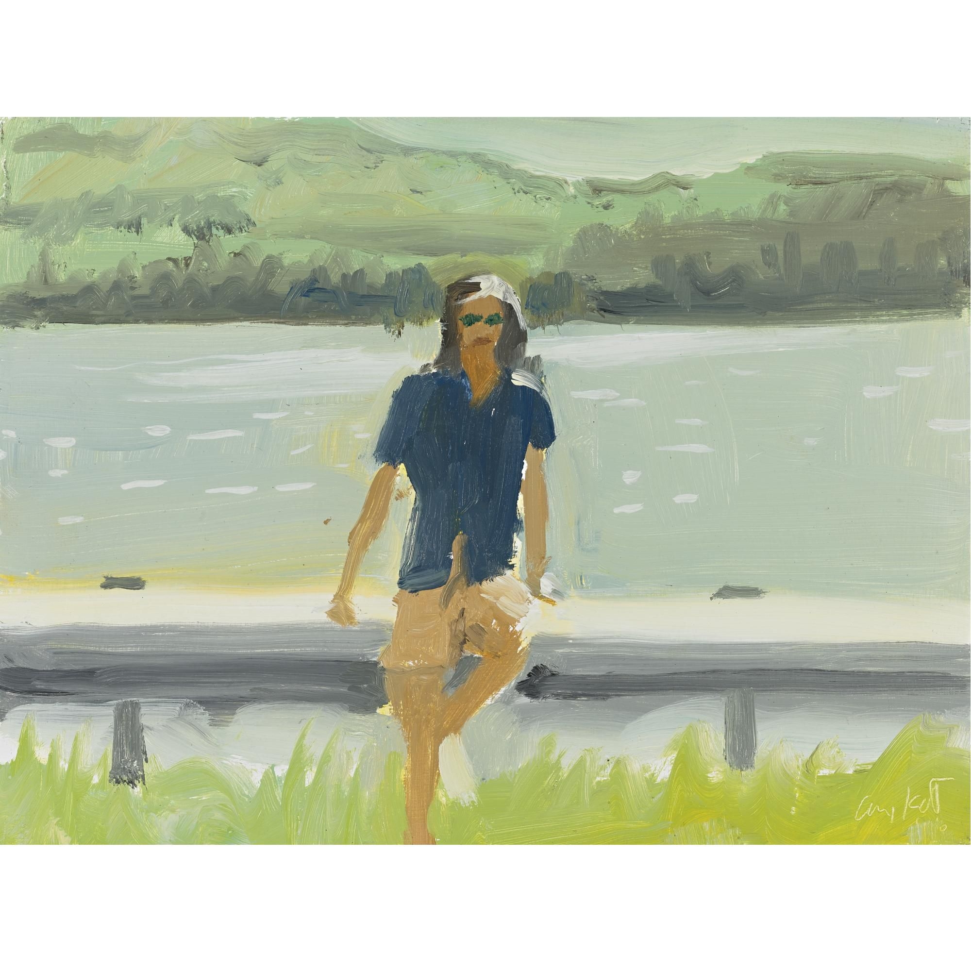 Alex Katz | Landscape with Yellow House | MutualArt