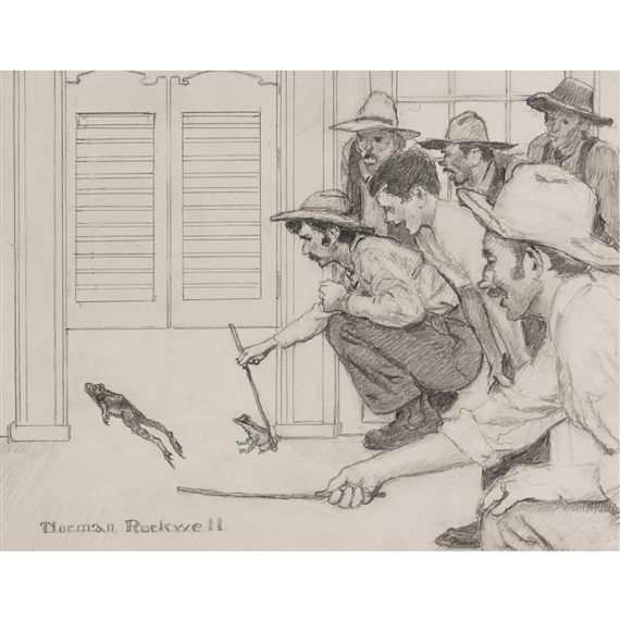 Norman Rockwell | 'The Celebrated Jumping Frogs of Calaveras County ...
