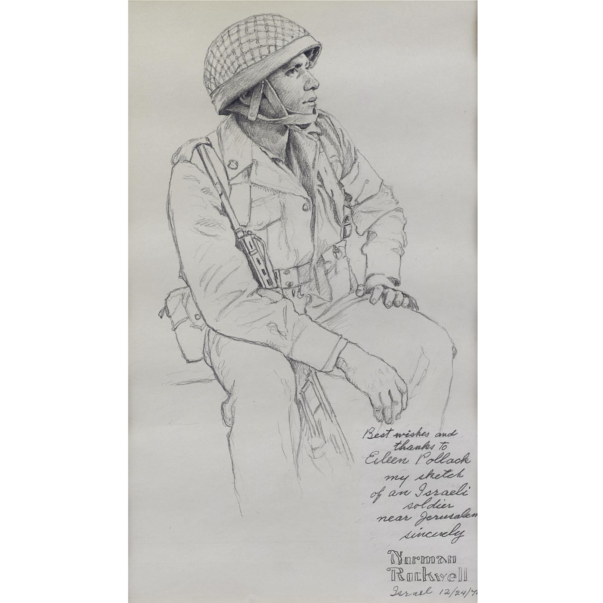 Norman Rockwell | An Israeli Soldier Near Jerusalem | MutualArt