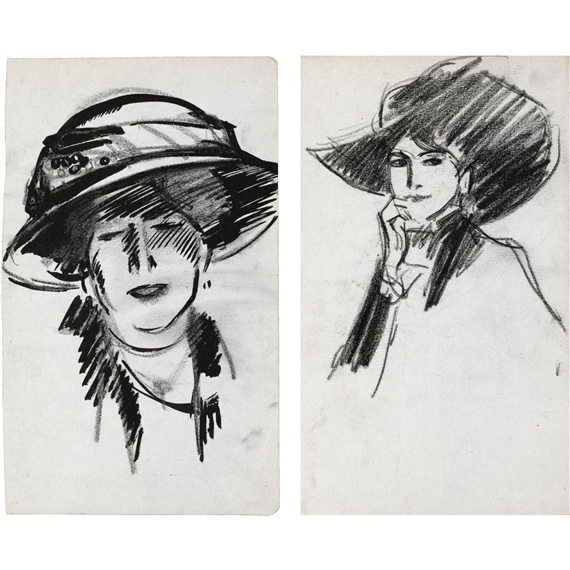 John Duncan Fergusson | portrait studies of anne estelle rice | MutualArt