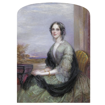 George Richmond | Portrait of Elizabeth Winthrop | MutualArt