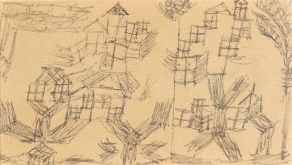 Paul Klee | HÄUSERBÄUME HOUSES ON TREES | MutualArt