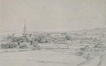 John Constable | salisbury from harnham | MutualArt
