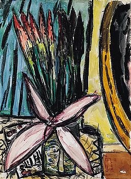 Max Beckmann | quappi mit schwAnen (quappi with swans) | MutualArt