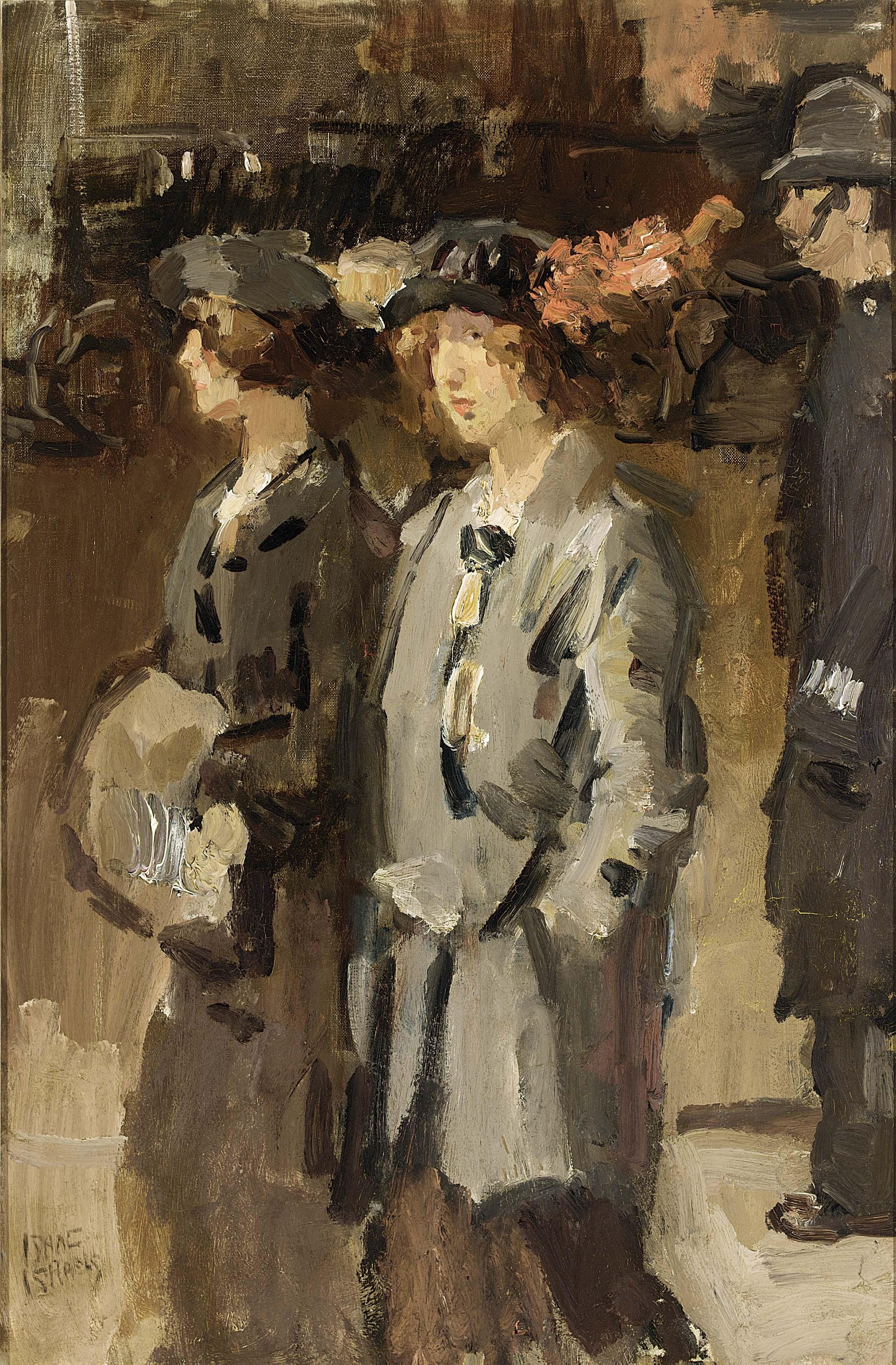 Isaac Israëls | TWO COCKNEY GIRLS, LONDON | MutualArt