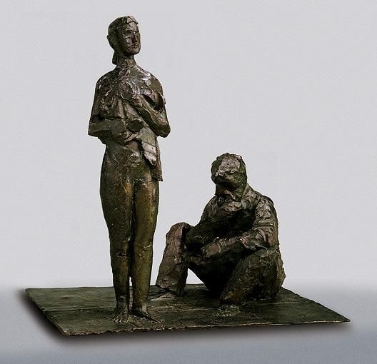 Giacomo Manzù | PITTORE CON MODELLA (1960) | MutualArt
