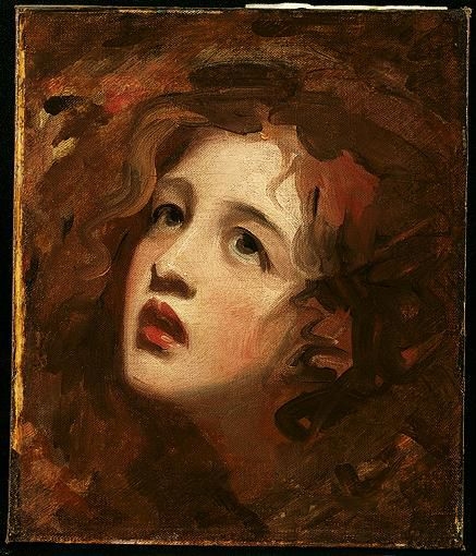 George Romney | PORTRAIT STUDY OF EMMA HAMILTON AS MIRANDA | MutualArt